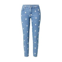 Only Jeans 'ONLHUSH' Damen Größe 29 blue denim / weiß