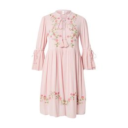 Y.A.S YAS Kleid 'YASChella' Damen Größe 34 grün / flieder / pink / rosa Winterkleid
