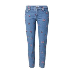 Only Jeans 'ONLHUSH' Damen Größe 32/33 blue denim / oliv / rosa / dunkelrot