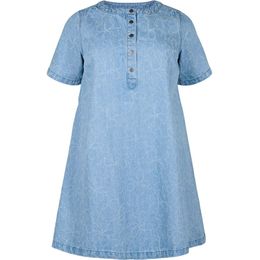 ZIZZI Kleid 'Jtami' Damen Größe 62/64 blue denim Winterkleid