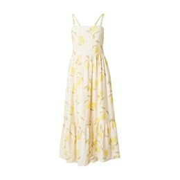 Only Sommerkleid 'ONLEVE' Damen Größe 40 creme / limone / oliv