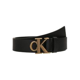 Calvin Klein G&uuml;rtel Herren Gr&ouml;&szlig;e 110 gold / schwarz