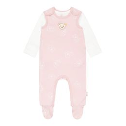 Steiff Collection Set Größe 56 cappuccino / dunkelbraun / rosa / weiß