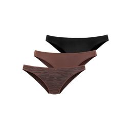 Lascana Panty female Brown, Black size 32/34