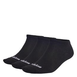 adidas Performance Sportsocken 'Thin Linear Low-Cut 3 Pairs' Herren Größe 40/42 schwarz / weiß