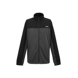 Regatta Fleecejacke 'Highton Full Zip V' Herren Gr&ouml;&szlig;e M dunkelgrau / schwarz / wei&szlig;