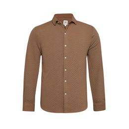 Campus Sutra Button Up Shirt 'Yannic' male Brown size L