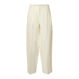 Selected Bundfaltenhose 'SLFBarrel Lia' Damen Gr&ouml;&szlig;e 52 ecru