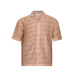 Campus Sutra Button Up Shirt 'Tamsyn' male Brown size S