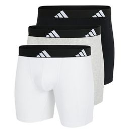 adidas Sportswear Boxershorts Herren Gr&ouml;&szlig;e XL grau / schwarz / wei&szlig;