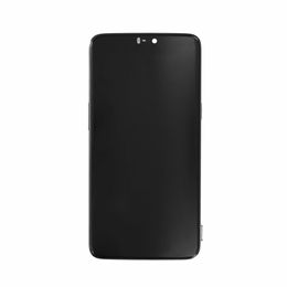 Display für Oneplus 6 LCD + Rahmen Spiegel Schwarz Bildschirm Touch