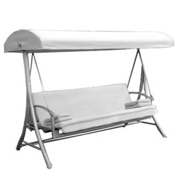 Hollywoodschaukel 'Sophia' 3-Sitzer grau 240 x 174 x 120 cm
