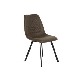 Stuhl DKD Home Decor Schwarz Grau Metall Polyurethan 63 x 49 x 85 cm 49 x 59 x 87 cm