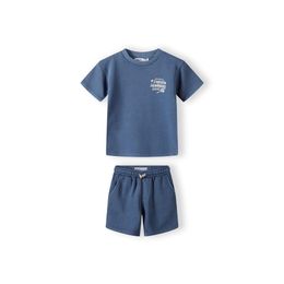 MINOTI Set Jungen Gr&ouml;&szlig;e 110/116 navy / wei&szlig;