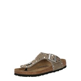 Birkenstock Zehentrenner 'Gizeh Rivet' Damen Gr&ouml;&szlig;e 38 taupe