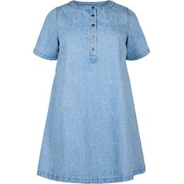 ZIZZI Kleid 'Jtami' Damen Gr&ouml;&szlig;e 54/56 blue denim Winterkleid