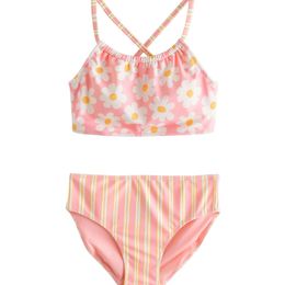 next Bikini M&auml;dchen Gr&ouml;&szlig;e 134 gelb / pink / wei&szlig;