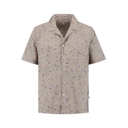 Shiwi Hemd 'Vic' Herren Gr&ouml;&szlig;e L beige / blau / schwarz / offwhite