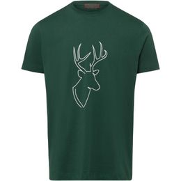 Reitmayer T-Shirt mit Hirschdruck Tannengr&uuml;n (Gr&ouml;&szlig;e: XL)
