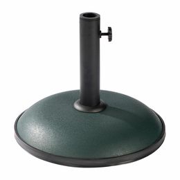 Marbueno Sonnenschirmbasis Rund Beton 36x29,5 cm 11KG Grün Garten, Pool, Terrasse 10443