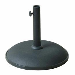 Marbueno Sonnenschirm-Basis Rund Beton 41,5x35 cm 15KG Schwarz Garten Terrasse