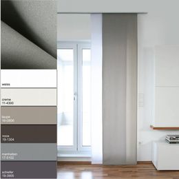 Flächenvorhang Ben blickdicht weiß 245cm