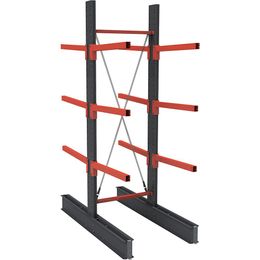 Kragarmregal Igor Superschwer, doppelseitig, HxB 4000 x 1200 mm, Abstand 1500 mm, Grundregal kaiserkraft