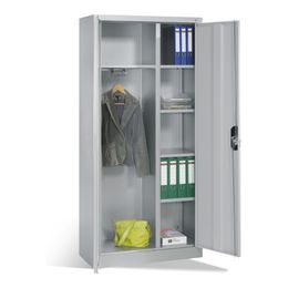 C+P Akten-Garderobenschrank Acurado mit Drehtüren, H1950xB930xT400mm Front Lichtgrau Korpus Lichtgrau ; C + P Möbelsysteme (9260-30|S10098)