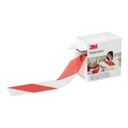 3M Deutschland Absperrband 70mmx100m, rot-w 596615 (Rolle 100m) (7000062582)