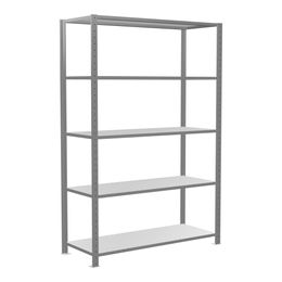 Schulte Grundregal "Steckregal MULTIplus150", 2000 x 1300 x 500 mm Abmessung, 5 Fachb&ouml;den, Kreuzstrebe verzinkt ; SCHULTE LAGERTECHNIK (12750-130)