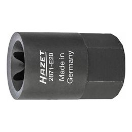 Hazet Bremssattel TORX Einsatz 2871-E20 Au&szlig;en-Sechskant 22 mm Au&szlig;en TORX Profil E20)
