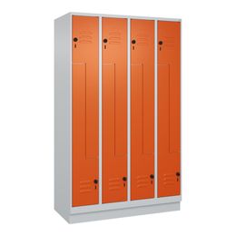 C+P Z-Spind, Classic PLUS, Sockel, 8 F&auml;cher, 1950x1200x500mm, 7035/2004 Verschluss Sicherheits-Drehriegel ; C + P M&ouml;belsysteme (080023-408|S10030)
