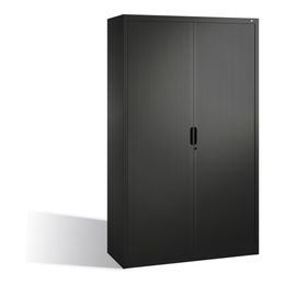 C+P Aktenschrank Omnispace mit Rollladen, 5 Ordnerhöhen, H1980xB1200xT420mm Schwarzgrau ; C + P Möbelsysteme (3203-00|S00003)