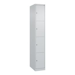 C+P Schlie&szlig;fachschrank Classic PLUS, 1 Abteil, 1850x300x500mm, 7035/7035 Innenh&ouml;he Gefach oben (oberes 453 mm Front RAL 7035 Lichtgrau ; C + P M&ouml;belsy (080000-104|S10008)