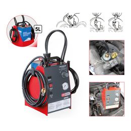 KS Tools KS5 Bremsenwartungsger&auml;t aus Kunststoff und Metall mit Druckluftanschluss und Auffangbeh&auml;lter (5 l Fassungsverm&ouml;gen), 1600700 (160.0700)