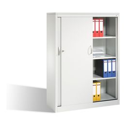 C+P Akten-Sideboard Acurado mit Schiebet&uuml;ren, 4 Ordnerh&ouml;hen, H1600xB1200xT500mm Front Lichtgrau Korpus Lichtgrau ; C + P M&ouml;belsysteme (2058-1200|S10019)