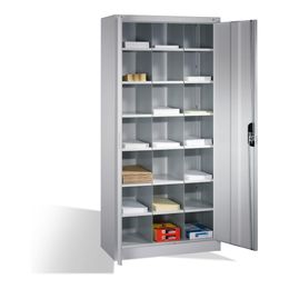 C+P Aktenschrank Acurado mit Drehtüren, innen 21 Gefache, H1950xB930xT400mm Weißaluminium ; C + P Möbelsysteme (9260-410|S10285)