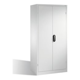 C+P Schwerlastschrank mit Dreht&uuml;ren, 4 B&ouml;den und 3 Sch&uuml;be, H1950xB930xT600mm Front Lichtgrau Korpus Lichtgrau ; C + P M&ouml;belsysteme (8922-523|S10023)