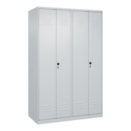C+P PSA Doppel-Spind Classic PLUS, 4 Abteile, 1850x1200x500mm, 7035/7035 Verschluss Sicherheits-Drehriegel ; C + P Möbelsysteme (080002-40P|S10017)