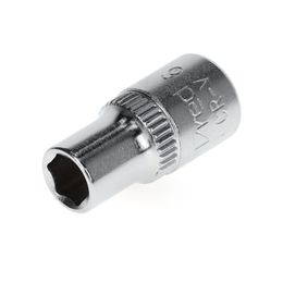 Gedore RED Steckschl&uuml;sseleinsatz, Nuss, 1/4 Zoll 6,3 mm Antrieb, 6-kant, 6 mm Weite, Werkzeug, R41000603, Stahl (3300068)