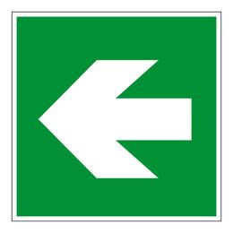 EICHNER Fluchtwegsschild Richtungsangabe links/ 20 x 20 cm PVC (9225-14081-020)