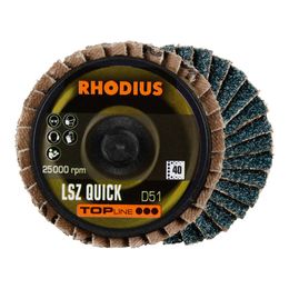 Rhodius TOPline LSZ QUICK F&auml;cherschleifscheibe D51 K40 (303909)