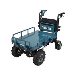Makita Akku-Schubkarre 2x18V, 300 kg, 0-1,5/3,5 km/h, höhenverstellbare Ladefläche (DCU601Z)