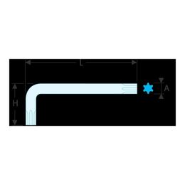 Facom Stiftschl&uuml;ssel lang Sechskant 4 mm (83H.4)