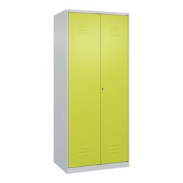 C+P Putzmittel-Spind Classic PLUS, 2 Abteile, 1850x800x500mm, 7035/0024 Verschluss Zylinderschloss ; C + P M&ouml;belsysteme (080100-02|S10022)