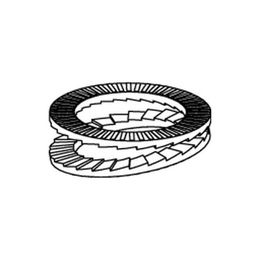Nord-Lock Scheiben geklebt DNL 14 SP (15,2 x 30,7 x 3,4) flZn S (1667)