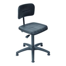STIER Arbeitsstuhl mit Gleitern Sitzhöhe 440-630 mm PU-Sitz (904697)