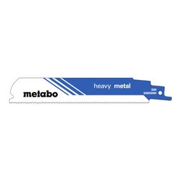 Metabo S&auml;bels&auml;gebl&auml;tter &ldquo;heavy metal&rdquo; 150 x 1,1 mm, 1,4+1,8 mm/ 14+18 TPI, f&uuml;r Metall und Edelstahl, 5 St&uuml;ck, 628255000)