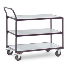 Fetra ESD-Tischwagen 1850 - Tragkraft 300kg TPE-ESD-Reifen)