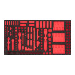 Vigor Weichschaum-Einlage Steckschl&uuml;ssel-Werkzeug-Satz, leer V4521)